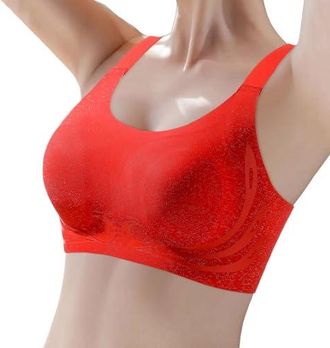 Generic Soutien Gorge Invisible Soutien Gorge sans Armature Brassiere Femme sans Armature De Classique Latex Seamless Push Up Petits Seins Bande Gel Souple Fi
