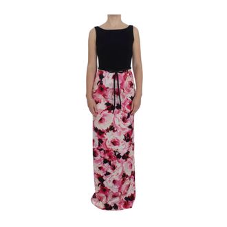 Dolce & Gabbana Pinkes Kleid im Maxistil mit floralem Print - - Dresses - Damen - Mehrfarbig - M