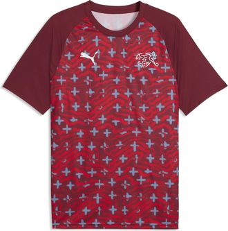 Puma Maillot d&eacute;chauffement Suisse Homme, Accessoires, Rouge, 3XL