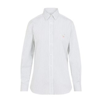 Moschino Chemise ray&eacute;e Fantasia Bianco - Femme - Blouses et Chemises - Blanc - Taille: 38 FR