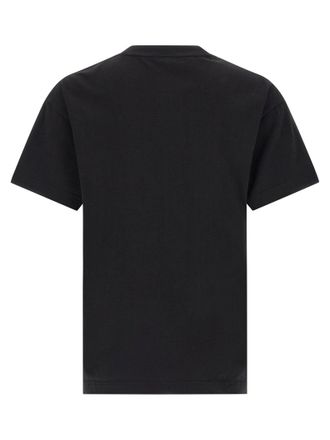Palm Angels Logo-Embroidered Crew Neck T-Shirt - Black