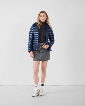 Jott Doudoune l&eacute;g&egrave;re &agrave; capuche Marine Cloe shiny - Taille XS