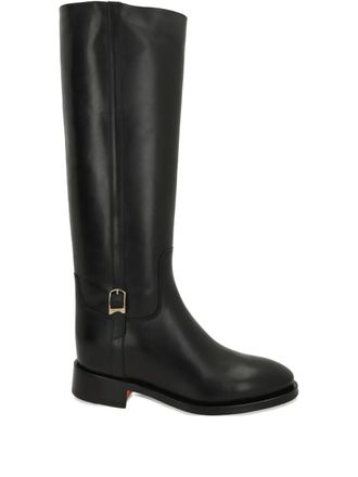 Santoni Mandy Stiefel mit Schnallendetail - Schwarz