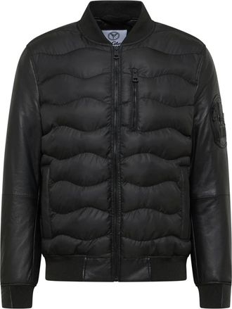 Carlo Colucci Homme, Vestes, Noir, Taille: 3XL Leather Biker Jacket