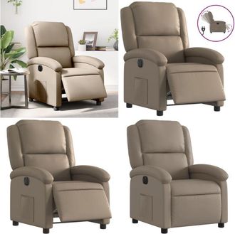 vidaXL Vidaxl - Relaxsessel Elektrisch Cappuccino-Braun Kunstleder - Fernsehsessel - Relaxsessel - Elektrischer Sessel - Bequeme Lounge - Lederlook - Home &