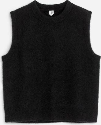 Arket Pullunder Aus Alpakawolle Und Wolle -Schwarz