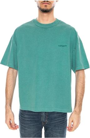 Carhartt Work in Progress Homme, Tops, Vert, Taille: XL S/S Benton T-Shirt
