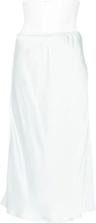 Jil Sander Femme, Jupes, Bleu, Taille: 34 FR Midi Skirt