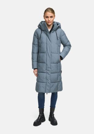 Marikoo Winterjacke Chumanii Warmer Wintermantel mit langem Schnitt f&uuml;r kalte Tage