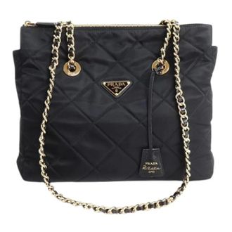 Prada Sac bandouli&egrave;re Pre-owned en nylon - Femme - Pre-owned - Noir - Taille: ONE Size