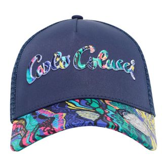 Carlo Colucci unisex, Accessoires, Bleu, Taille: ONE Size Trucker Cap - Knit Pixel