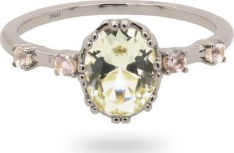 24Kae 24Kae Damen-Damenring 925er Silber 1 Kristall 54 Silber 32019030