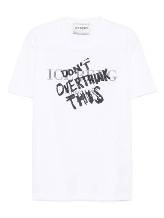 Iceberg t-shirt en coton à imprimé graphique - Blanc