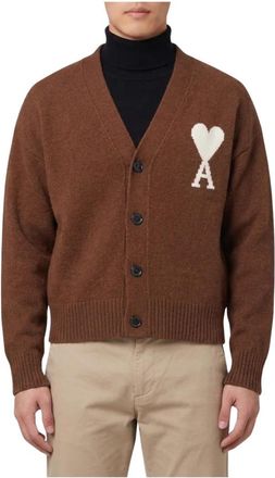 Ami Ami de Coeur Cardigan - - Knitwear - Herren - Braun - L