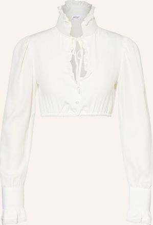 Wallmann Wallmann Dirndlbluse Mt R&uuml;schen weiss