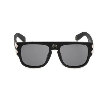 Philipp Plein Homme, Accessoires, Noir, Taille: ONE Size Lunettes de soleil Pure Pleasure London