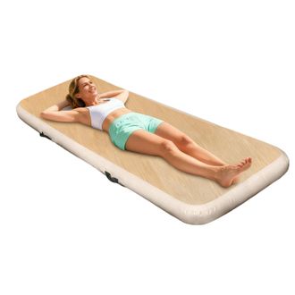 Generico Air Mattress Aufblasbares Camping-Luftschlafmatte, 200 x 65 x 15 cm, PVC, leicht, mit manueller Pumpe, tragbar, f&uuml;r Camping, Wandern, Rucksackreisen, 