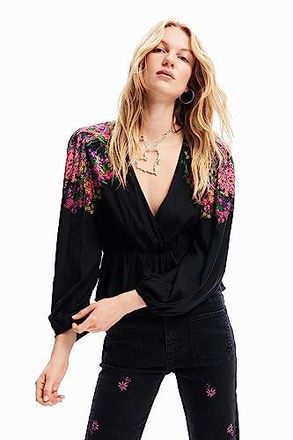 Desigual Chemisier Lorna pour Femme, Noir, Taille S