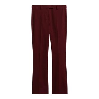 Max Mara Ausgestellte Polyesterhose - - Trousers - Damen - Rot - XS