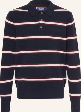 Jack & Jones Jack&Jones Strick-Poloshirt blau