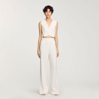 Sandro Pantalon de costume &agrave; sequins