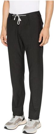 Eleventy Pantalon droit &agrave; taille cordon de serrage - Homme - Pantalons - Gris - Taille: W34
