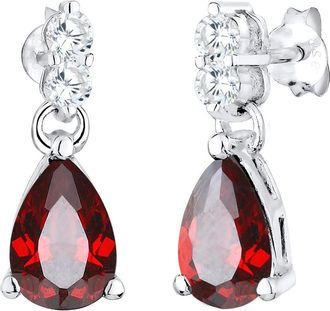 Elli Ohrringe Damen Tropfen mit Zirkonia Kristalle Glamour Elegant in 925 Sterling Silber