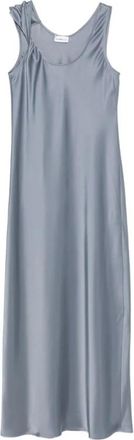 Marella Femme, Robes, Bleu, Taille: 34 FR Robe Midi avec D&eacute;tail Torsad&eacute;