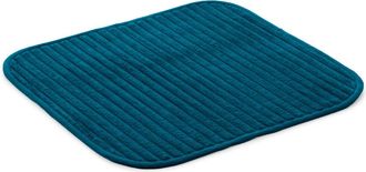 Gözze Rutschfester Weicher Badeteppich, 100% Polyester, 50 x 45 cm - Petrol