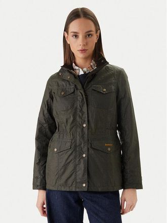 Barbour &Uuml;bergangsjacke Summer Sapper Wax LWX1536OL51 Gr&uuml;n Regular Fit
