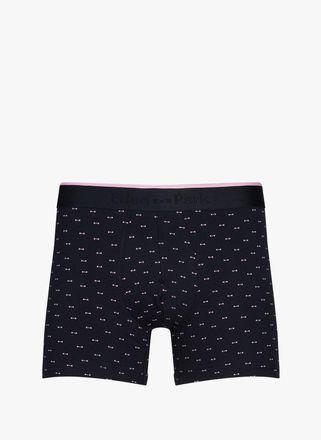 Eden Park Boxer en coton stretch &agrave; micromotifs nauds papillon