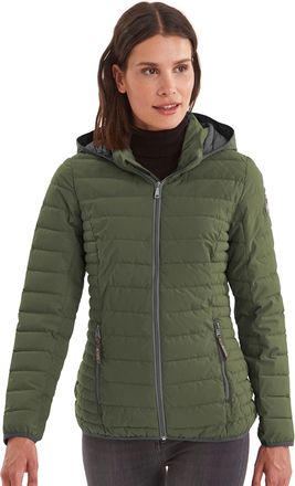 G.I.G.A. DX Damen Ventoso Wmn Quilted Jckt Casual Funktionsjacke In Daunenoptik Mit Abzippbarer Kapuze, laubgr&uuml;n, 46 EU