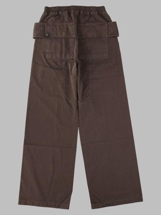 Rick Owens Cotton Fleece Cargo Pants - Brown