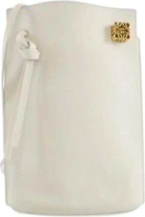 Loewe Pre-owned Sac bandouli&egrave;re en cuir Dice Pocket - Femme - Pre-owned - Blanc - Taille: ONE Size