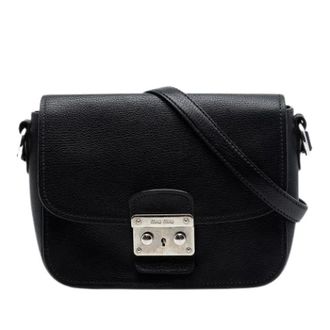 Miu Miu Sac bandouli&egrave;re Pre-owned - Femme - Pre-owned - Noir - Taille: ONE Size