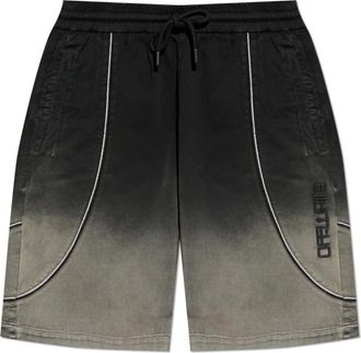 Off-white Homme, Shorts, Gris, Taille: S Shorts Effet Vieilli