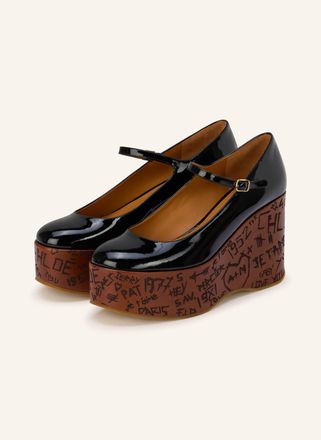 Chlo&eacute; Plateau-Wedges Maxime schwarz