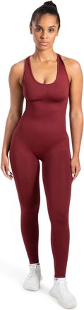 Smilodox Jumpsuit Damen Elsie, Seamless Einteiler mit Racerback, Ganzkörperanzug geripptes Material, Sportanzug figurformender Fit, Overall atmungsaktiv, perfe