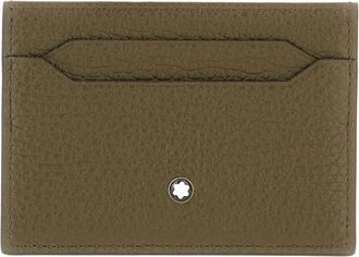 Montblanc Montblanc, unisex, Accessoires, Vert, Taille: ONE Size Grain Card Holder 5cc