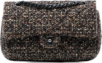 Chanel Hobo Bags - Medium Classic Tweed Double Flap - Gr. unisize - in Braun - f&uuml;r Damen