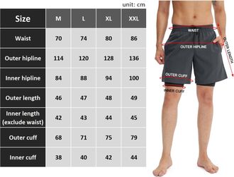 Walmeck 2-in-1-Laufshorts f&uuml;r Herren, Atmungsaktive, Schnell Trocknende Trainingsshorts mit Handytasche f&uuml;r Basketballtraining und Laufen (XXL)