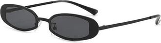 Generic Lunettes De Soleil Unisexes &Agrave; Monture M&eacute;tallique Fine, Id&eacute;ales For La Conduite En Ext&eacute;rieur Et Les Vacances(Black)