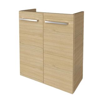 Fackelmann B.Style Waschbeckenunterschrank schmal - Unterschrank f&uuml;r Waschtisch im G&auml;ste-WC (52 cm x 60 cm x 24 cm) - 2 T&uuml;ren - SBC Badezimmerschrank h&auml;ngend in 