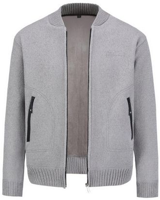 AlltheMen Strickjacke Herren Strickjacke mit Stehkragen Cardigan M&auml;nner Pulli f&uuml;r Winter