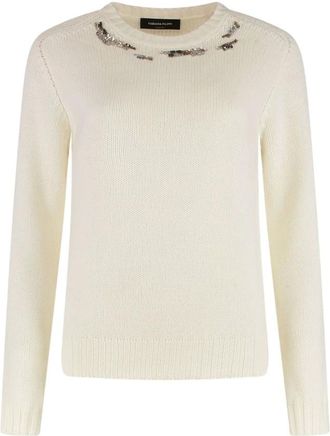 Fabiana Filippi Femme, Pulls, Blanc, Taille: 38 FR Pull en Corde