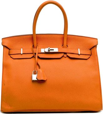 Hermès 2012 Birkin Retourne Handtasche aus Togo-Leder 35cm - Orange