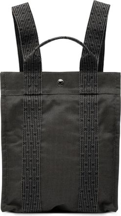 Herm&egrave;s Rucks&auml;cke - Canvas Herline Backpack PM - Gr. unisize - in Grau - f&uuml;r Damen