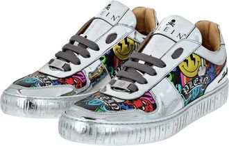 Philipp Plein Low-Top Sneaker - Sneaker Smile - Gr. 35 (EU) - in Silber - für Damen