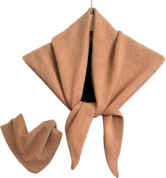 Generico Ch&acirc;le triangulaire - Doux et chaud - Tendance - En laine tricot&eacute;e - Multifonctionnel - Petit foulard polyvalent en laine - Pour voyage, anniversaire, 