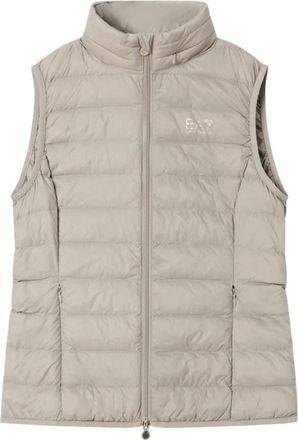 Emporio Armani Emporio Armani Ea7, Femme, Vestes, Beige, Taille: 40 FR Veste sans manches compressible